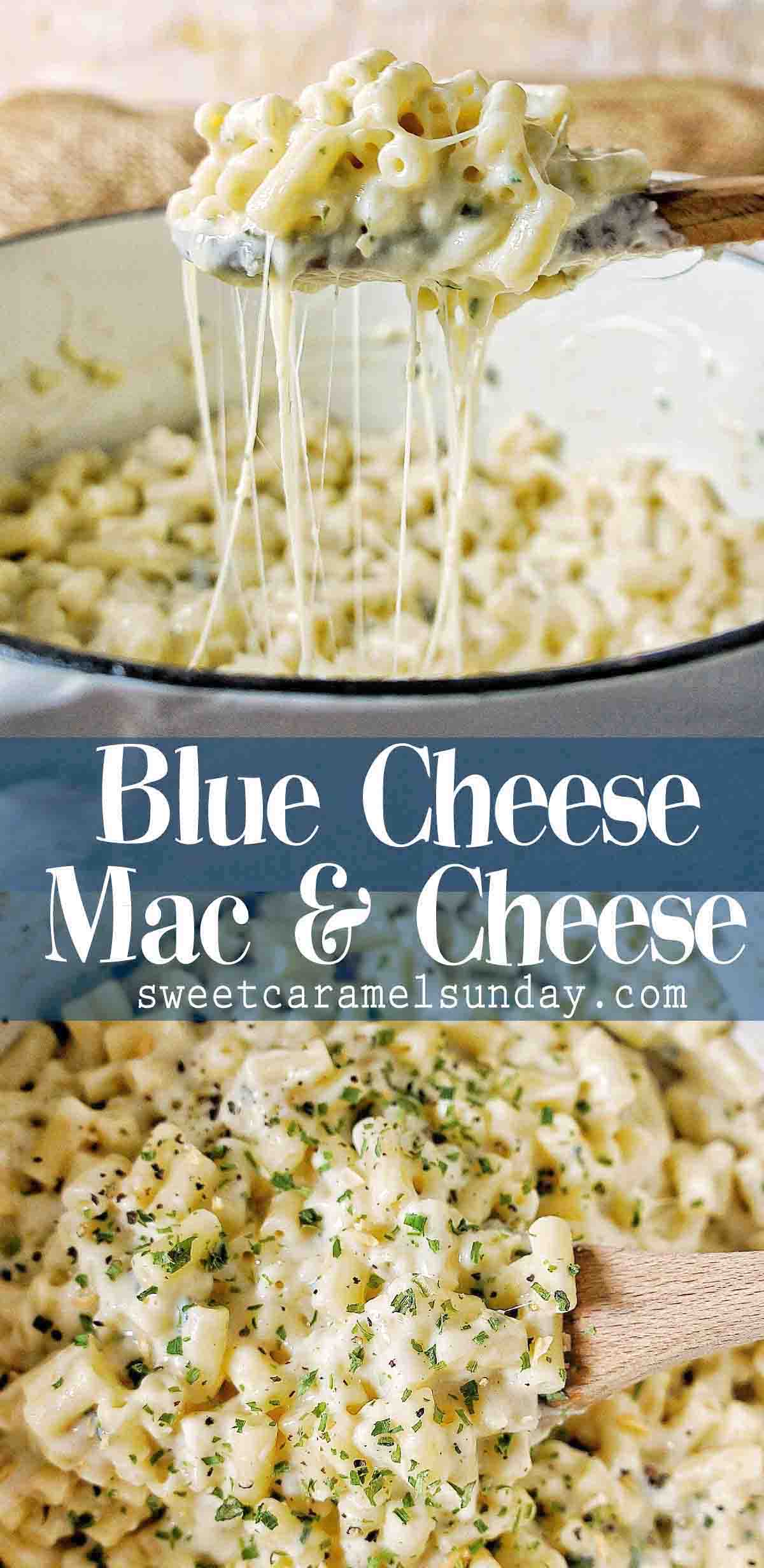 Blue Cheese Mac and Cheese - Sweet Caramel Sunday