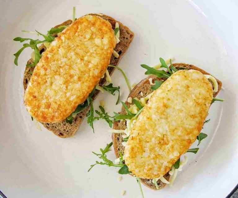 Hash Brown Grilled Cheese | Sweet Caramel Sunday