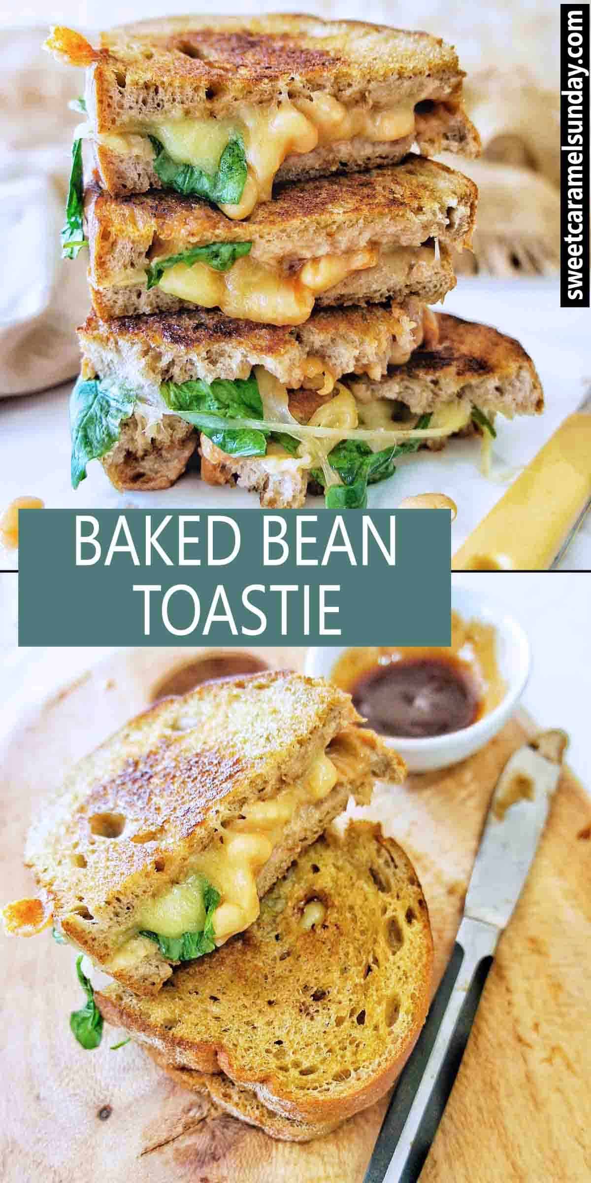 Baked Bean Toastie | Sweet Caramel Sunday