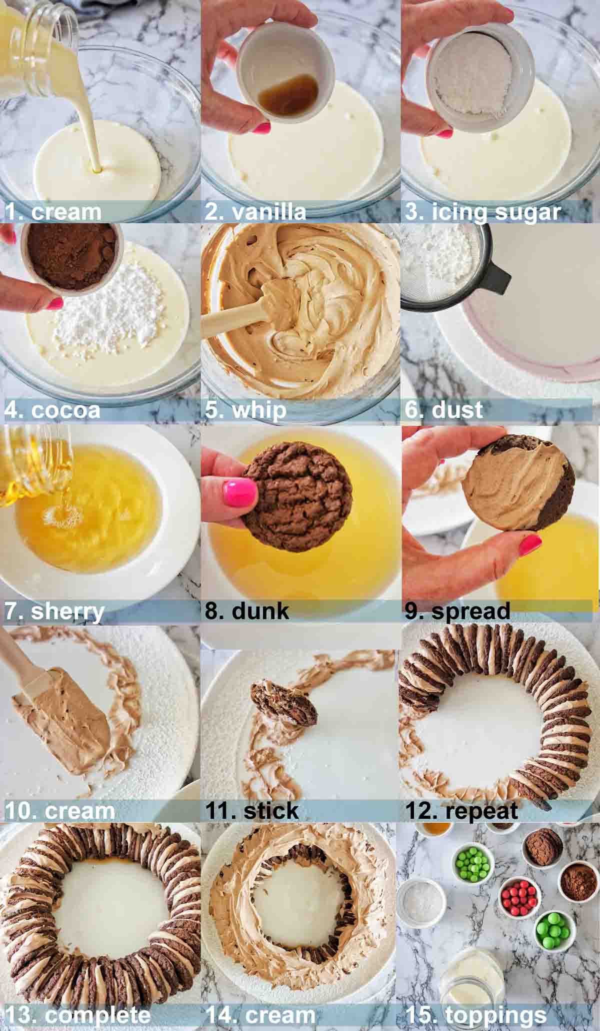 Chocolate Ripple Wreath | Sweet Caramel Sunday