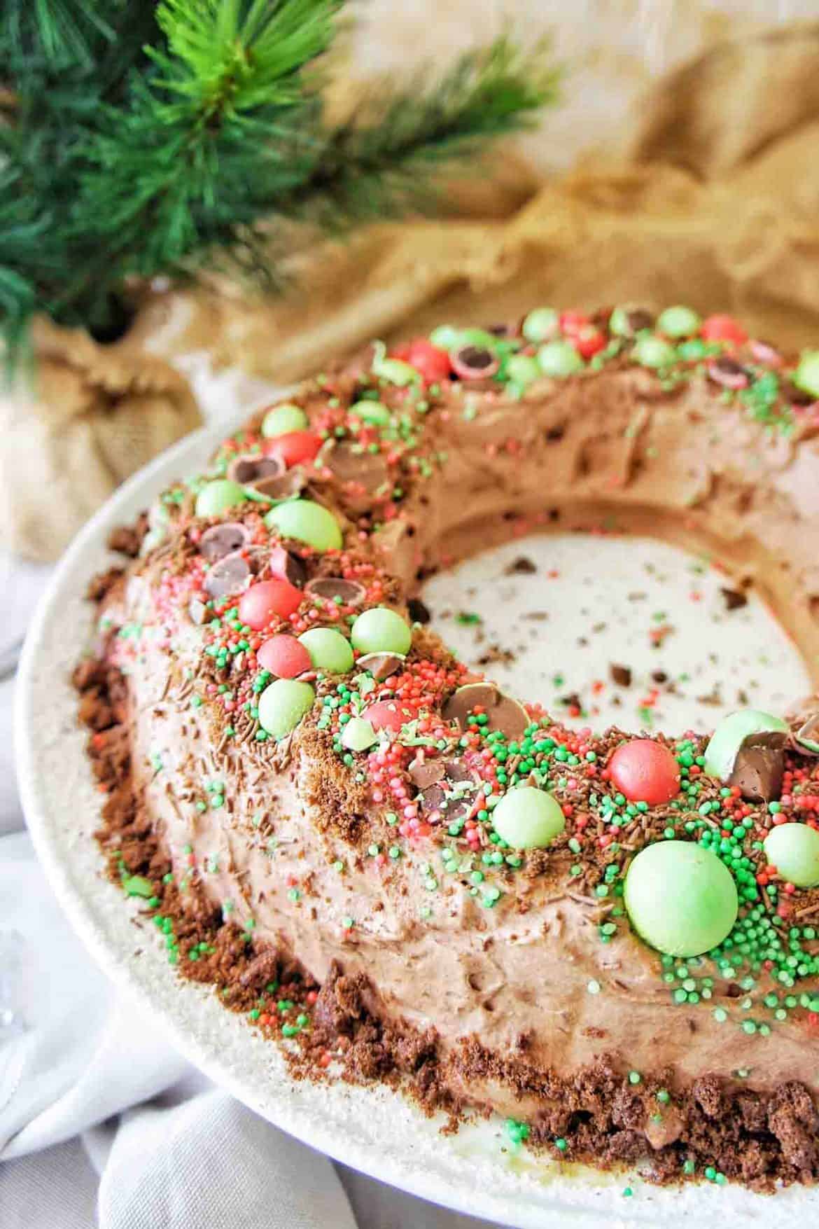 Chocolate Ripple Wreath | Sweet Caramel Sunday