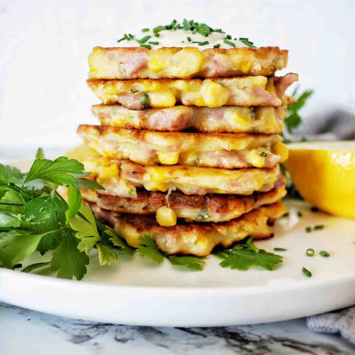 Ham Fritters (+VIDEO) - Sweet Caramel Sunday
