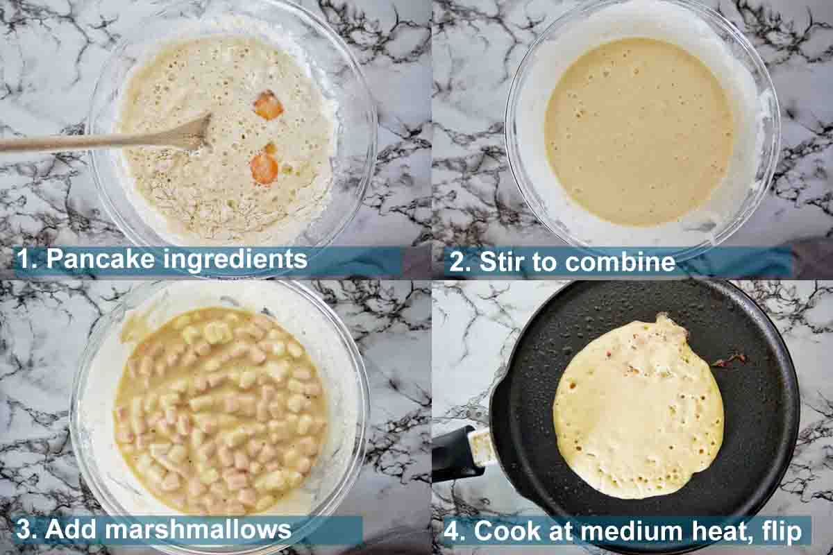 Marshmallow Pancakes - Sweet Caramel Sunday