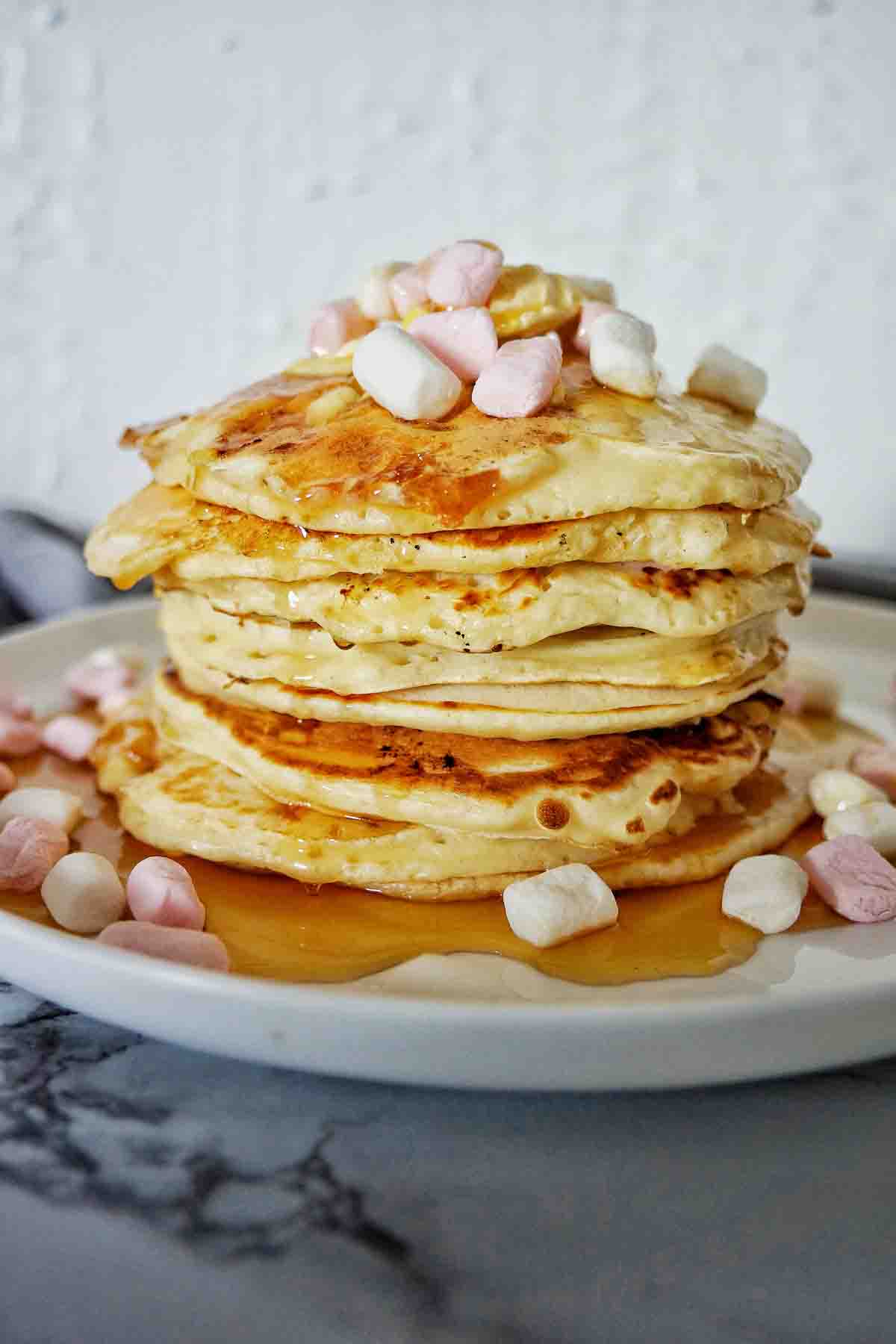 Marshmallow Pancakes - Sweet Caramel Sunday