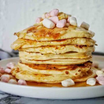Marshmallow Pancakes - Sweet Caramel Sunday