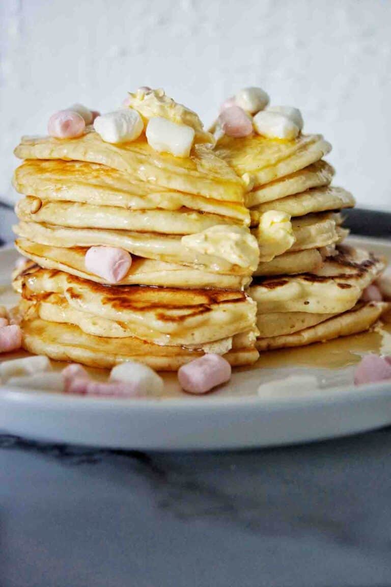 Marshmallow Pancakes - Sweet Caramel Sunday