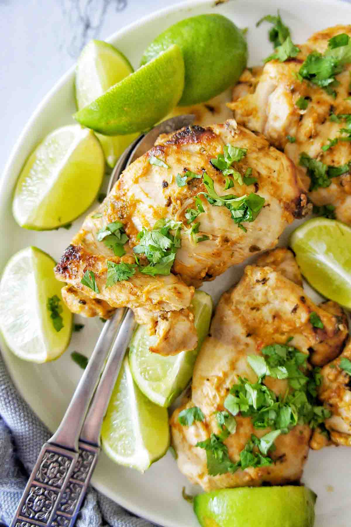Mexican Lime Chicken Thighs | Sweet Caramel Sunday