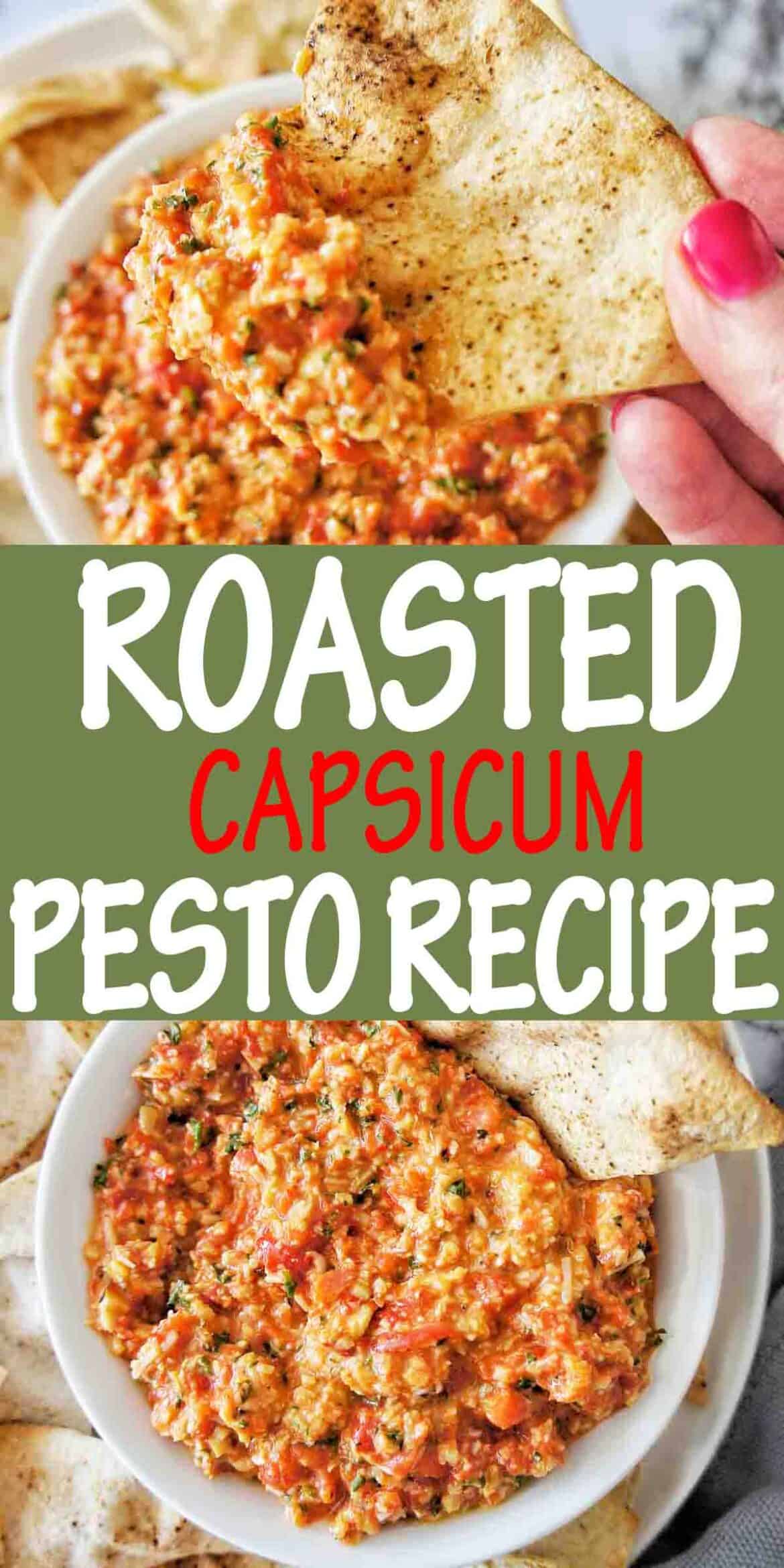Roast Capsicum Pesto | Sweet Caramel Sunday